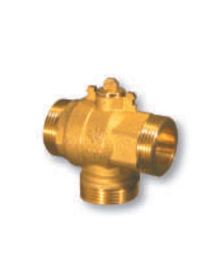 3-way ball valve body d. 3/4" type with by-pass male connections: Buy ...