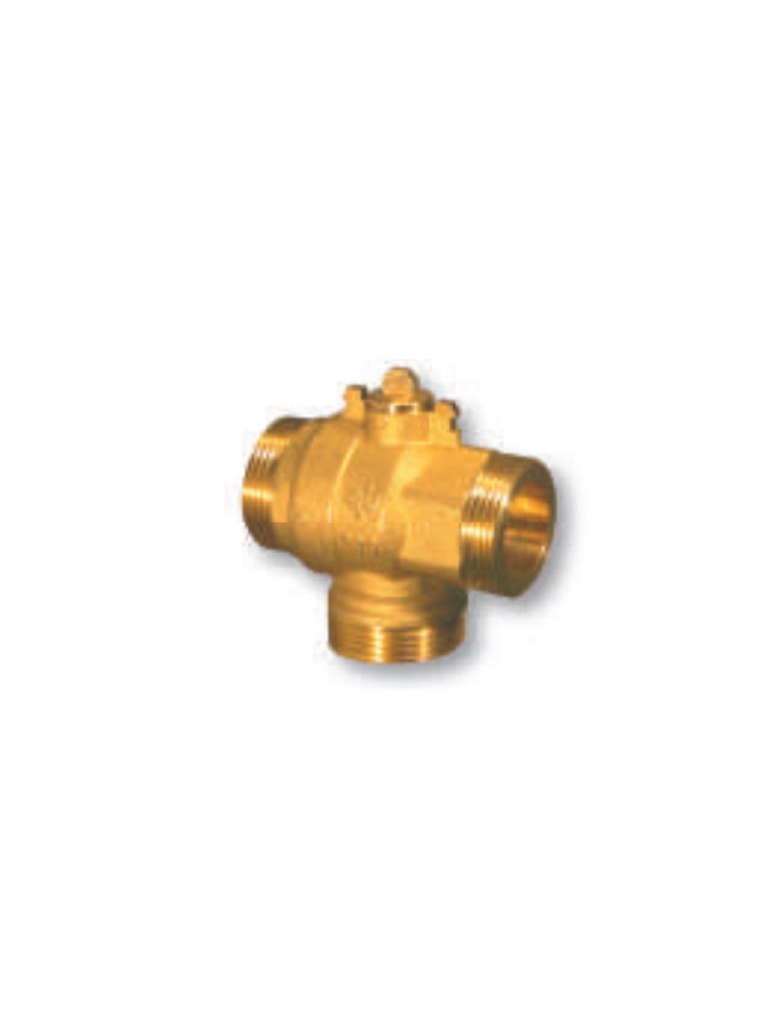 3-way ball valve body d. 1"1/4 type with by-pass male connections: Buy ...